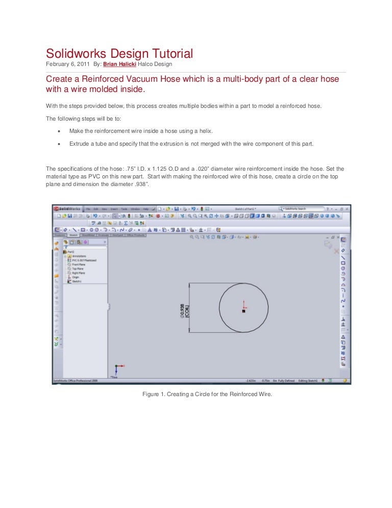 Solidworks Multi-body Part Tutorial