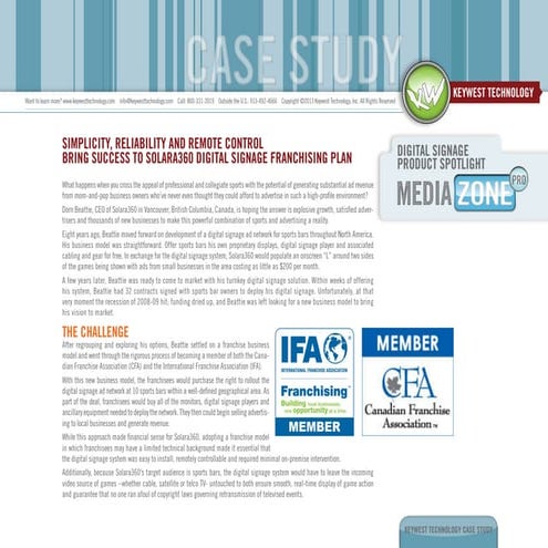 Case Study-Solara360 Digital Signage Ad Network | PPT