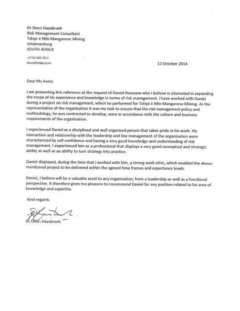 Sushee Infra & Mining Mozambique reference letter | PDF