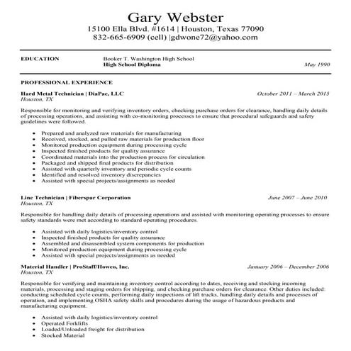 Garza April - Resume 2016 | DOCX