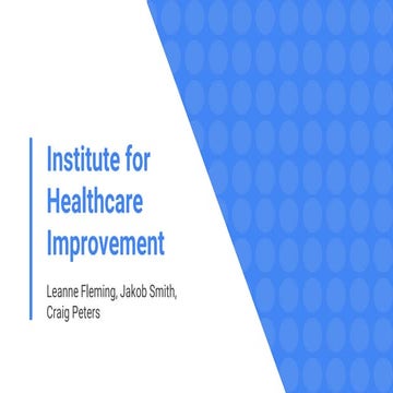 Institute for Healthcare Improvement-20161101 | PPTX