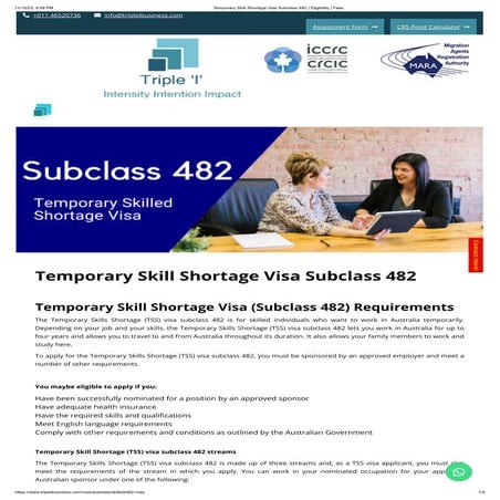482 Visa Australia | PDF