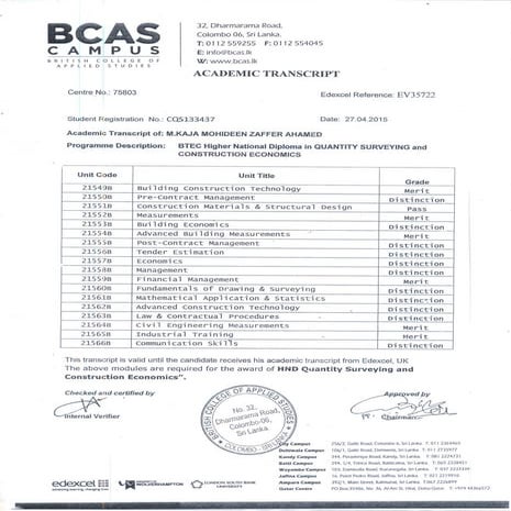 Academic Transcript | PDF