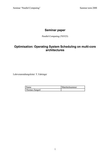 Optimizing Linux Kernel for Real-time Performance On Multi-Core Architecture | PDF