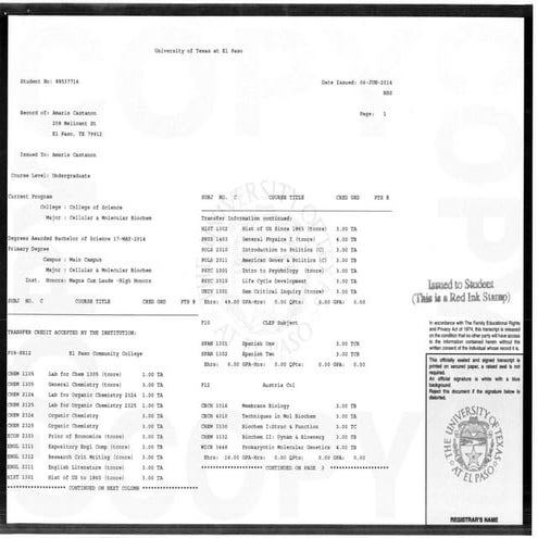 Ofiicial Transcript Amaris | PPT