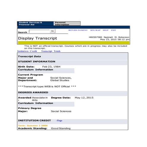 Transcipts2015 | PDF | Free Download
