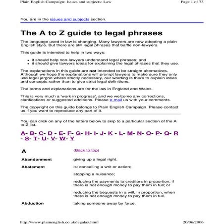 48 48 Legal Phrases | PDF
