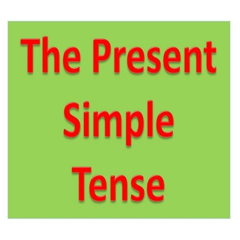 Present Simple Tense | PPT