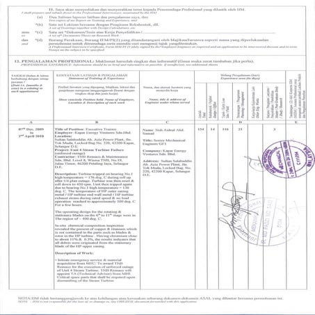 IR - Professional Engineer Application | PDF