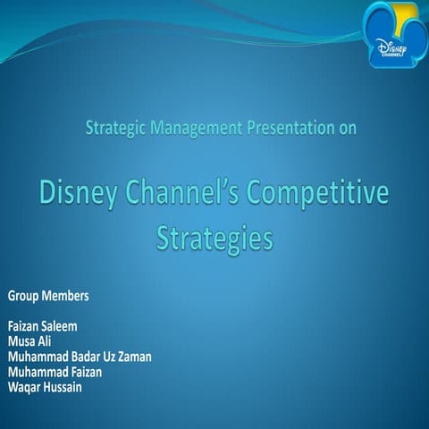 SM Disney Channel's Competitive Strategy Presentation | PPTX