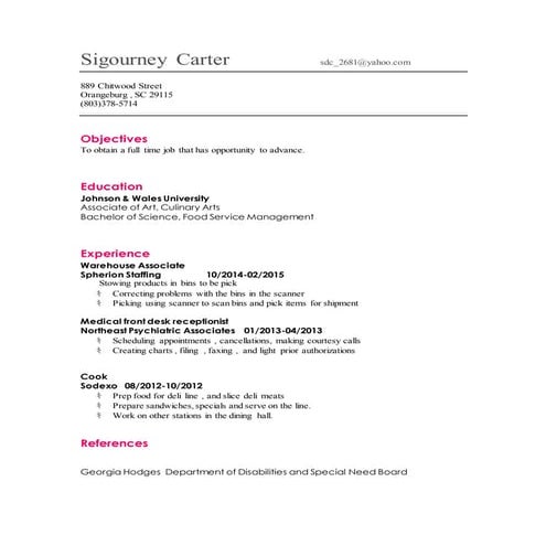 Rob's Resume updated | DOC