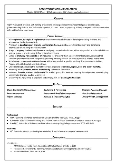Swathi_Resume_ICICI Bank LTD | DOC | Business Administration | Business