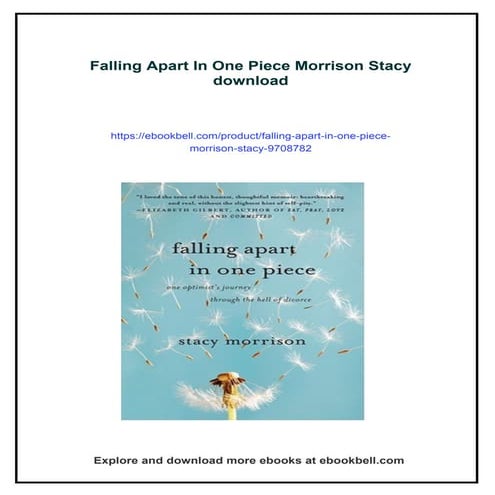 Falling Apart In One Piece Morrison Stacy | PDF