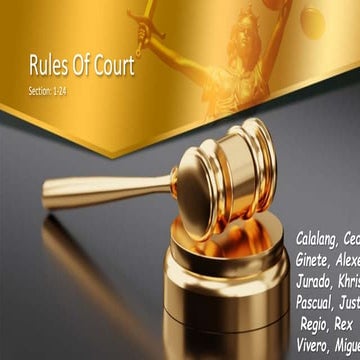 writ of execution Rule 39 Rules of Court | PPTX