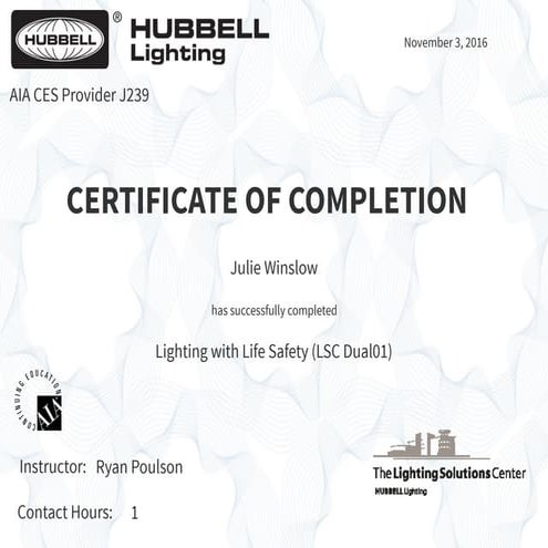 Hubbell Lighting with Life Safety | PDF