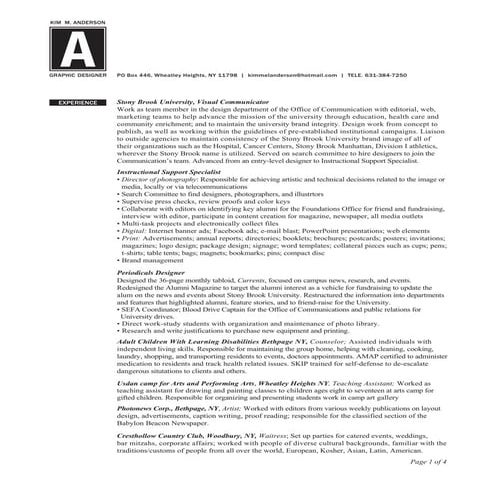 Pixar Resume | PDF
