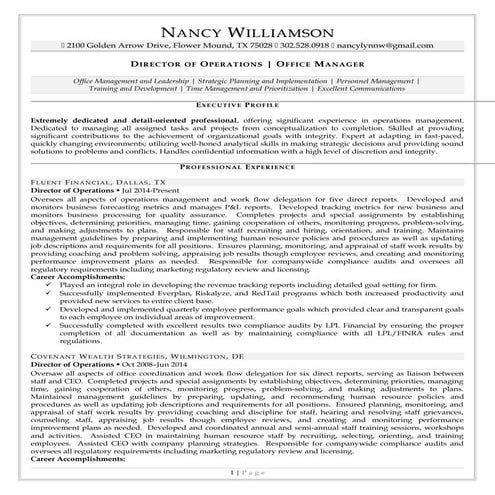 Nancy Williamson Resume 2016 | DOC