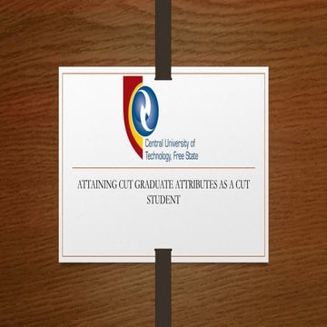 ATTAINING GRADUATE ATTRIBUTES | PPT