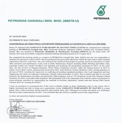 Recommendation Letter by SME OGT | PDF