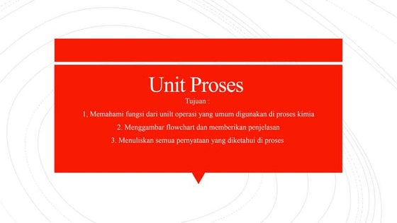 Unit Operations & Unit Process for process plant | PPTX