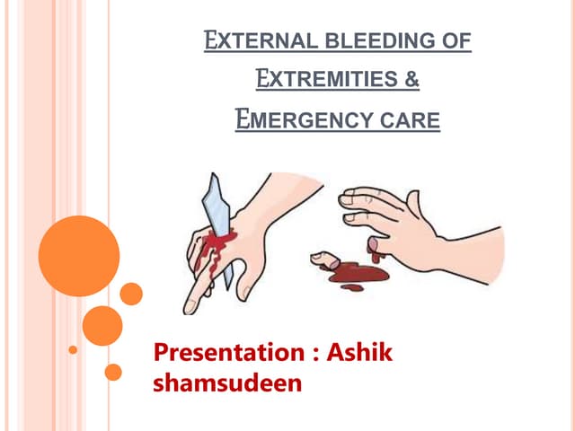 Bleeding And First Aid For Bleeding Pptx