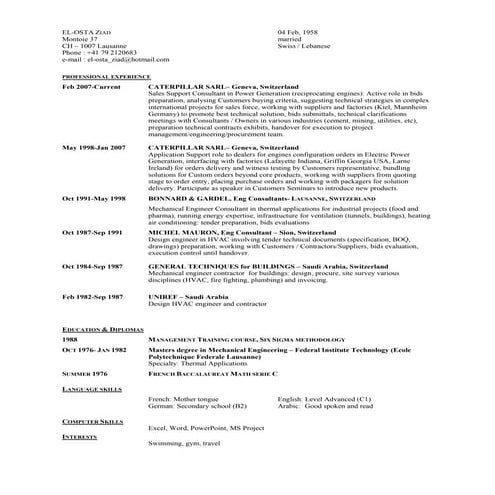 CV ziad 2015 09 | PDF