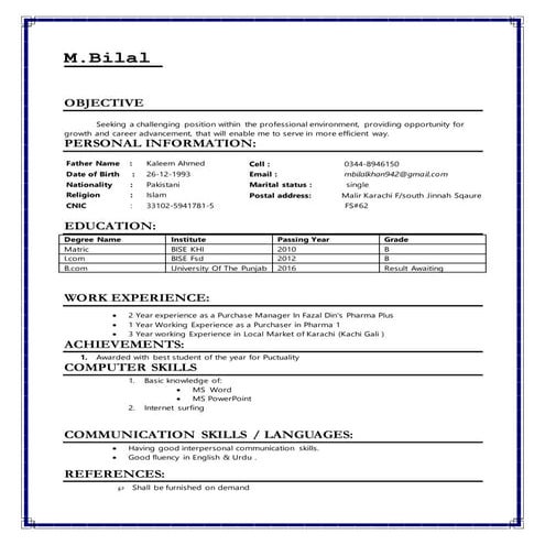 bilal-cv (1) | DOCX
