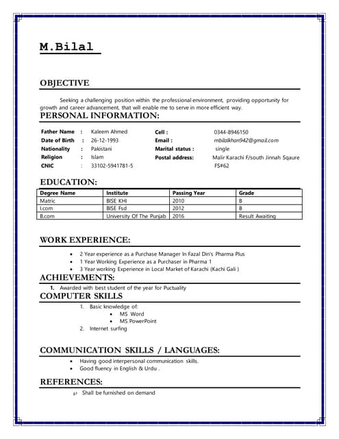 adil_cv 2 | DOCX | Logistics | Business