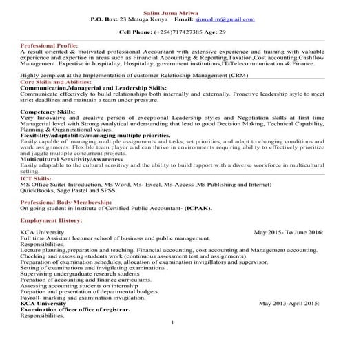 Application form for registration icpak | DOC