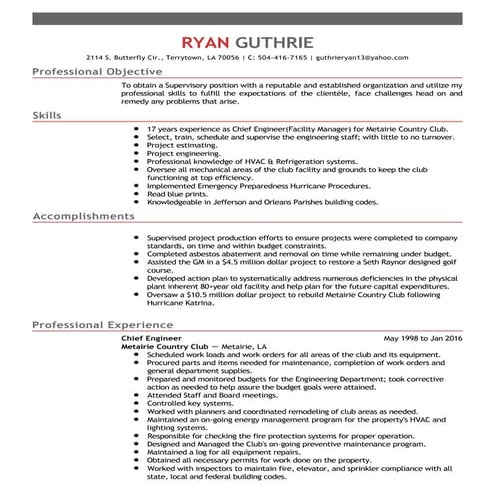 Ryan Revised Resume' | PDF