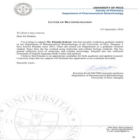 rec_let_Klaudia | PDF