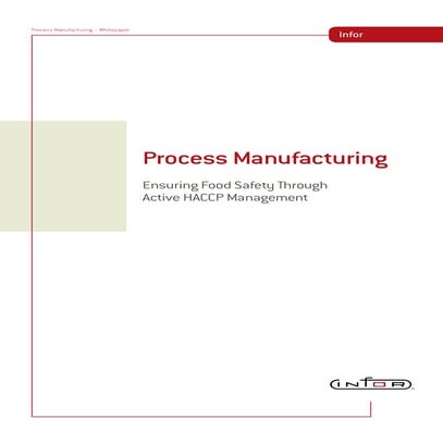 Process Manufacturing Ensuring Food Safety, white paper, English, US | PDF