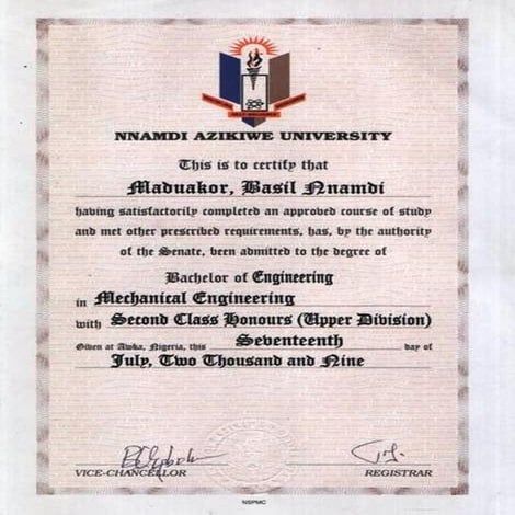 B.Eng Certificate | PDF