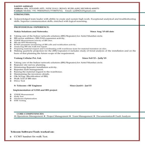 SAEED AHMAD_RESUME_NEW | PDF