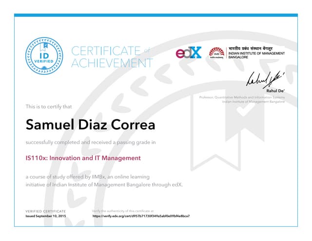 Edx Certificate