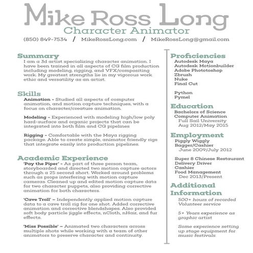 MikeRossLong_Resume | PDF