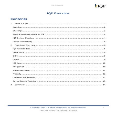what is iqp overview | PDF