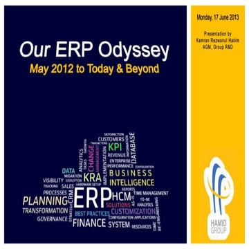 Our ERP Odyssey_Hamid Group | PPTX