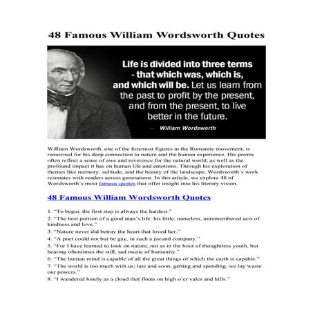 48 Famous William Wordsworth Quotes.docx