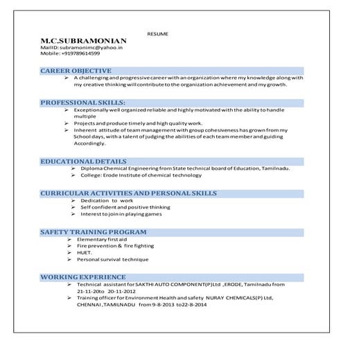 RESUME-M.C.SUBRAMONIAN | DOCX