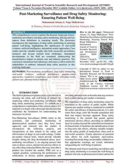 PMS (post marketing surveillance) | PPTX | Pharmaceutical Industry ...