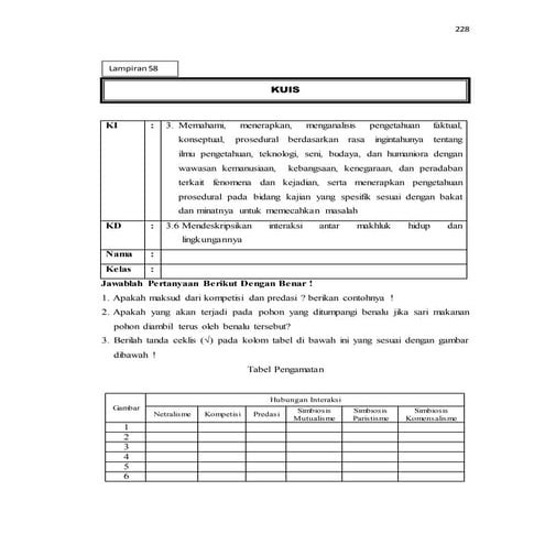 49. lampiran 58 59 kuis 1 | PDF