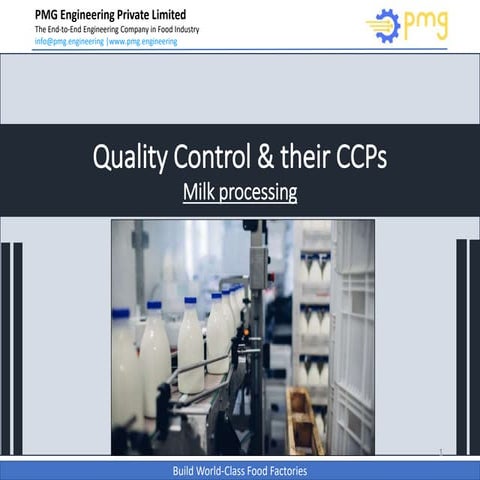 QC and its CCPs_Milk processing.pptx.... | PPTX