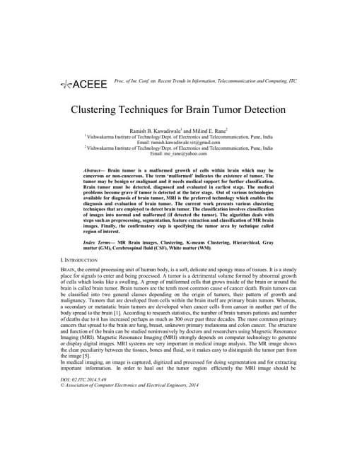 Brain Tumor Detection Using Image Processing Ppt