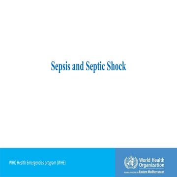 SEPSIS AND SEPTIC SHOCKDELIVER TARGETED RESUSCITATION | PDF