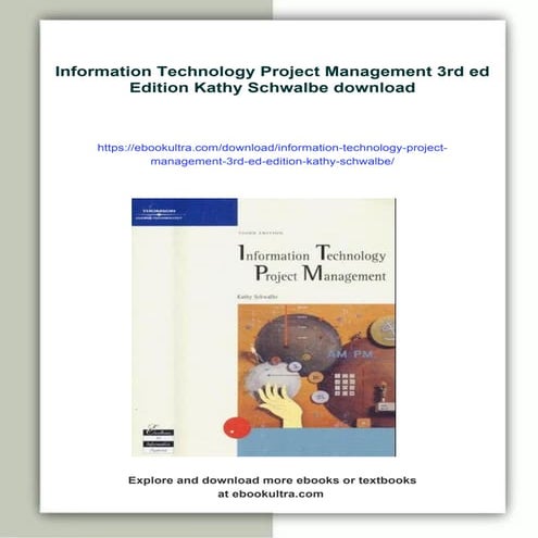 Information Technology Project Management 3rd ed Edition Kathy Schwalbe ...