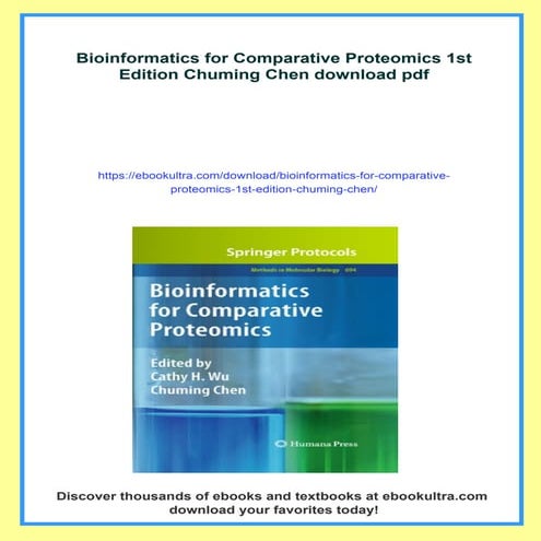 Bioinformatics for Comparative Proteomics 1st Edition Chuming Chen | PDF