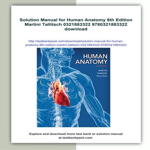 Solution Manual for Human Anatomy 8th Edition Martini Tallitsch ...