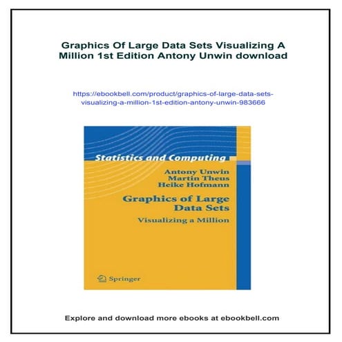 Graphics Of Large Data Sets Visualizing A Million 1st Edition Antony Unwin | PDF