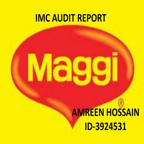 Maggi imc campaign | PPTX